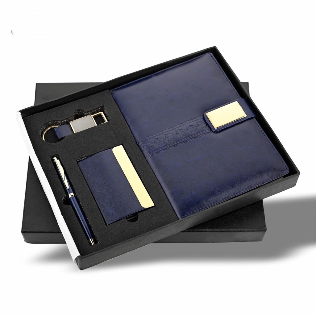 Mars 4-in-1 Personalized Gift Set – Blue Diary, Pen, Keychain ...